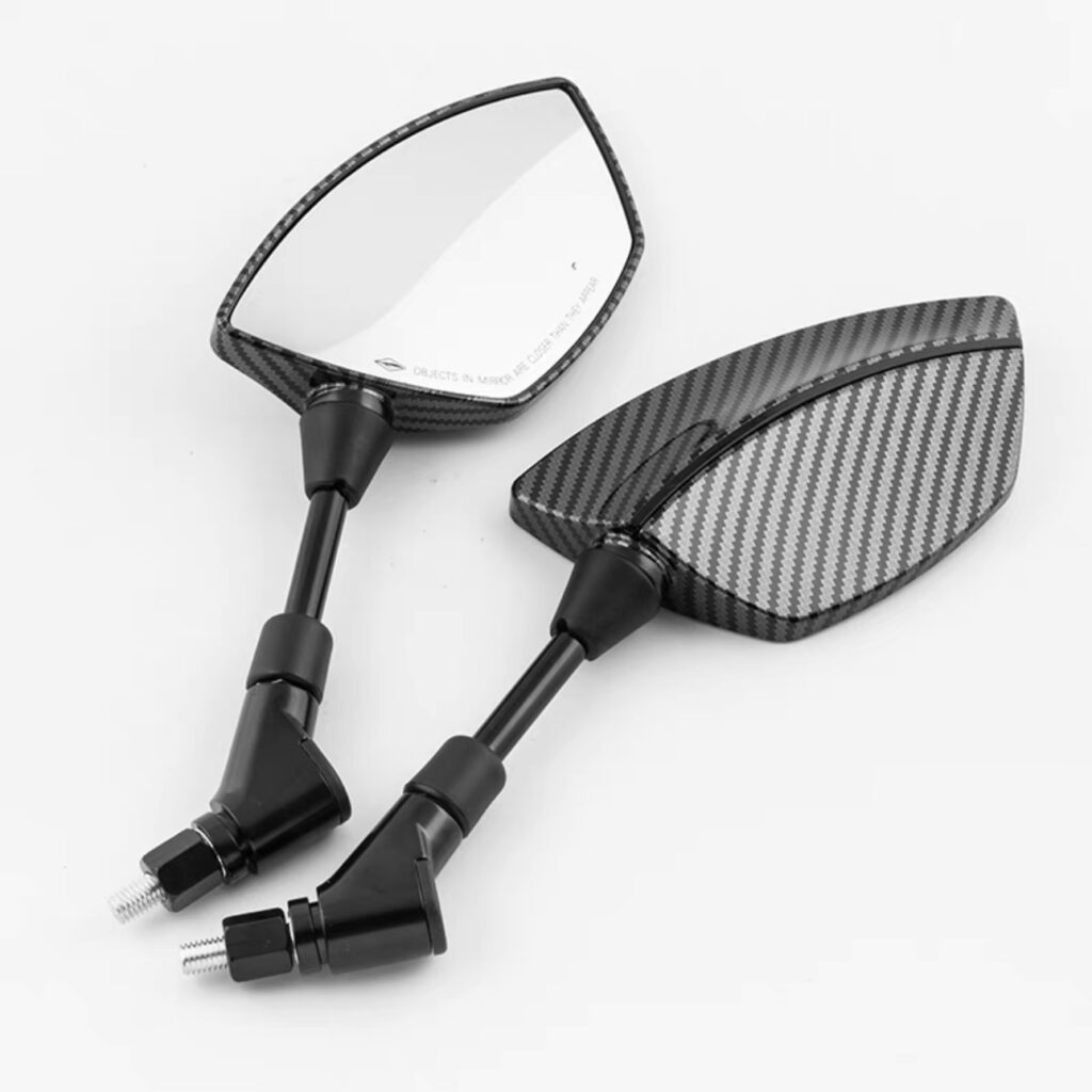 Scooter Extra Wide Vision Carbon Rear Mirrors | EScootParts